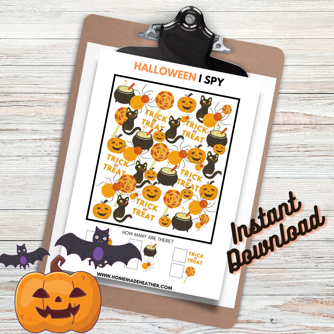 Halloween Printable I Spy - Halloween Party Game Printable - Halloween ...