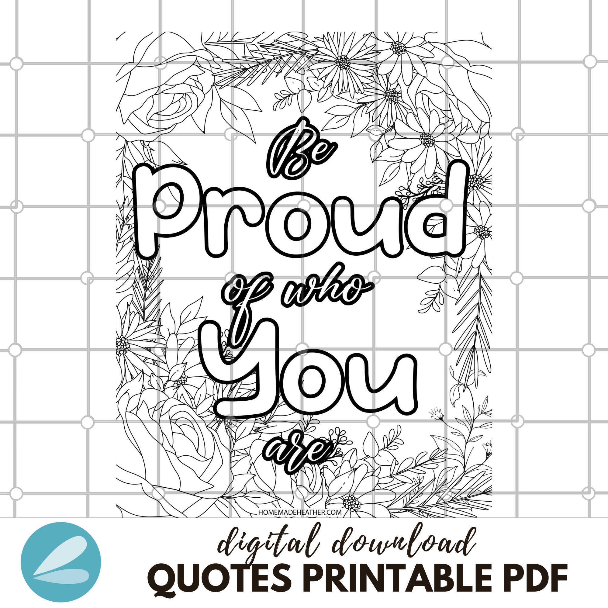 Motivational Quote Printable Coloring Pages Quote Coloring Sheets PDF ...
