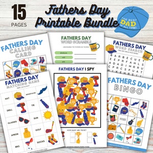 Fathers Day Printable Activity Bundle - Fathers Day Printable PDF ...