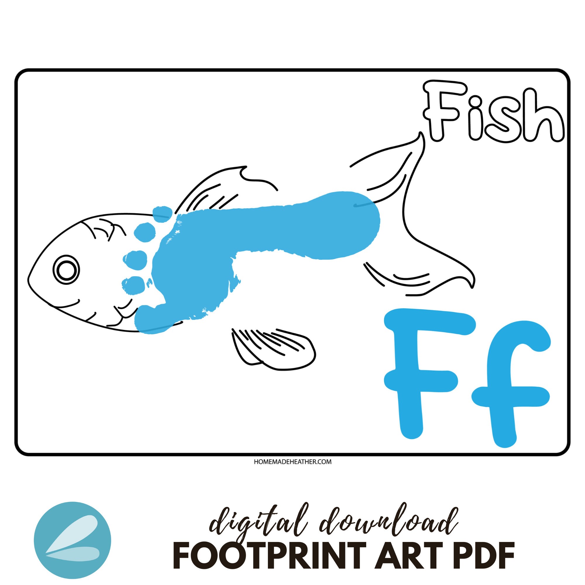 Alphabet Printable Footprint Art Templates Alphabet - Etsy Canada