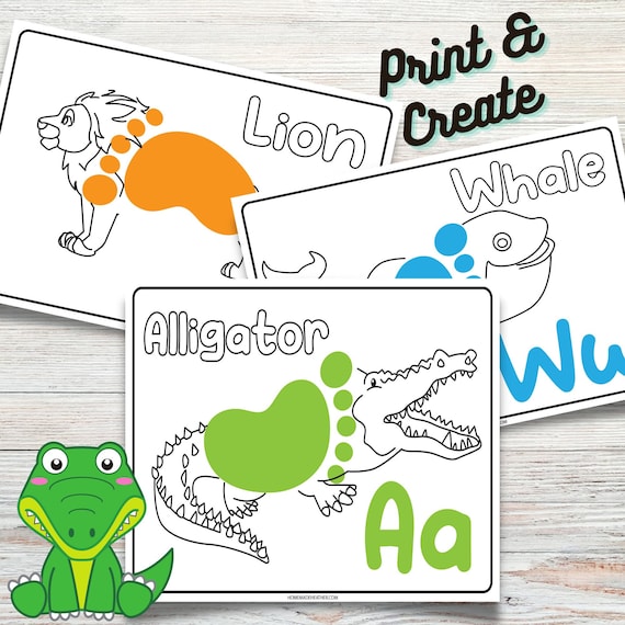 Alligator Footprint Art