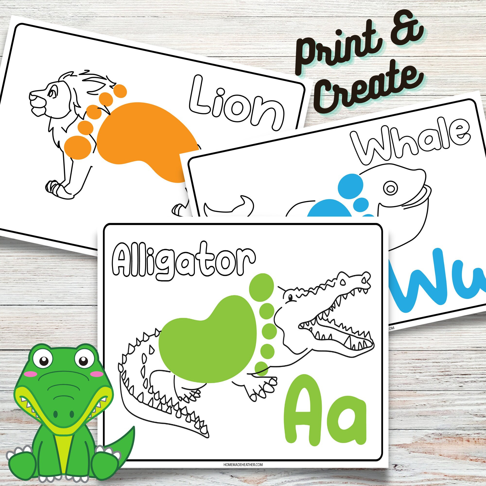 Alphabet Printable Footprint Art Templates - Alphabet Footprint ART PDF ...