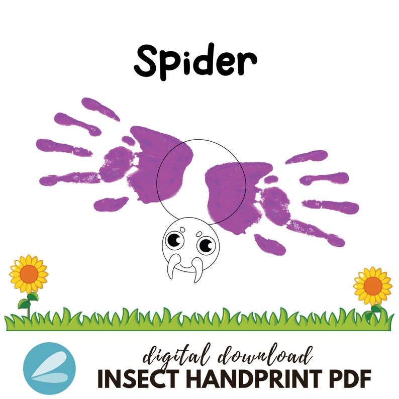 Insect Handprint Art Templates: Bug Handprint Designs (PDF Download) - Etsy