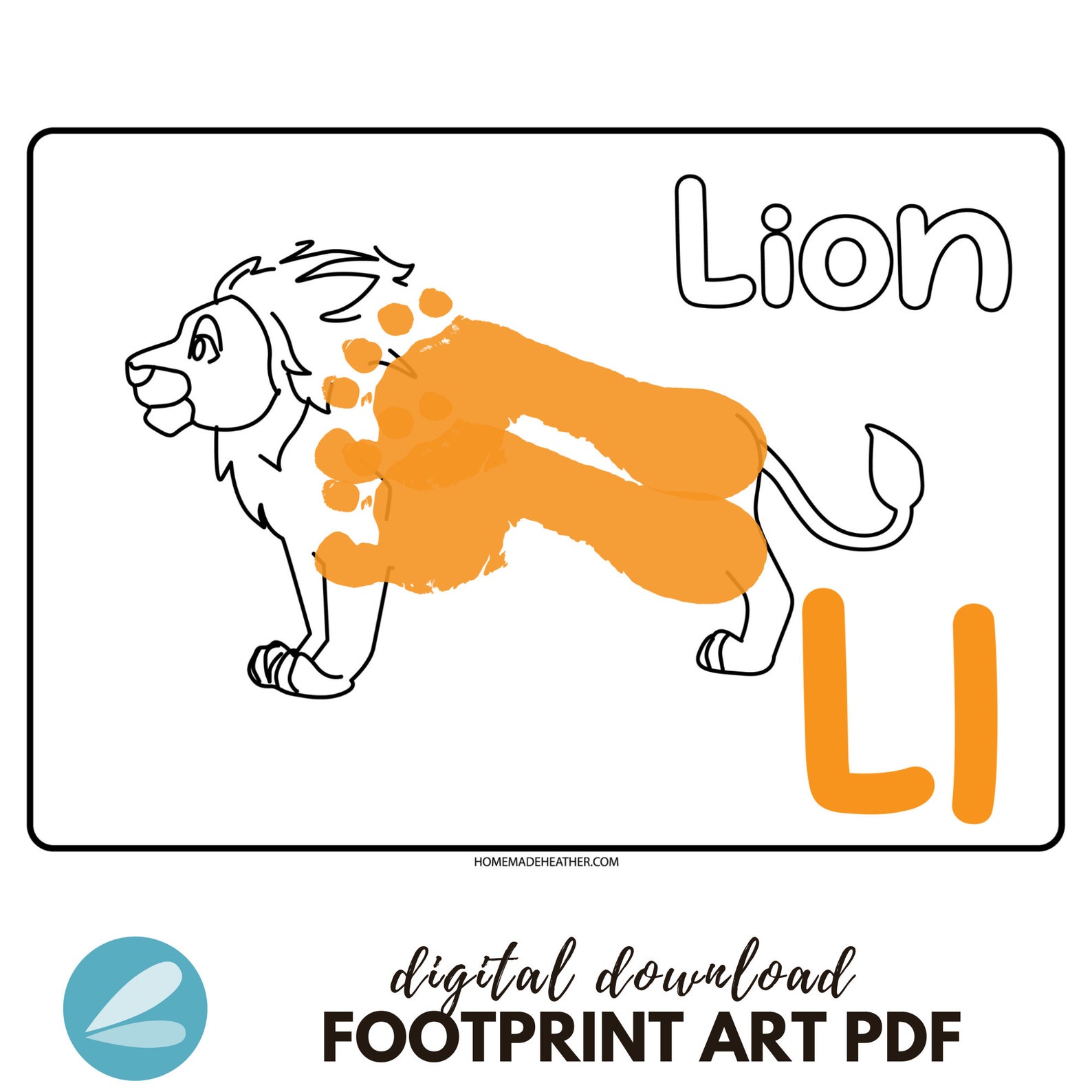 Alphabet Printable Footprint Art Templates - Alphabet Footprint ART PDF ...