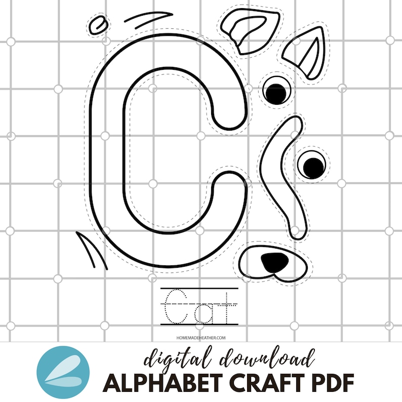Alphabet Printable CRAFT Templates Alphabet Animal Craft PDF - Etsy