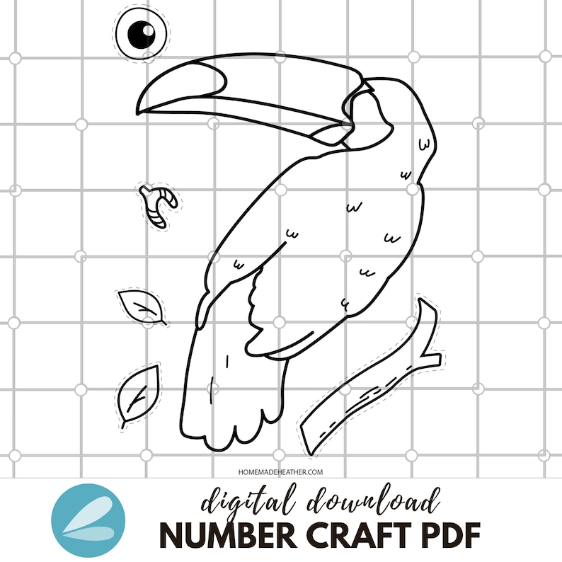 Number Animal Craft Templates: Printable Number Crafts (PDF Download ...