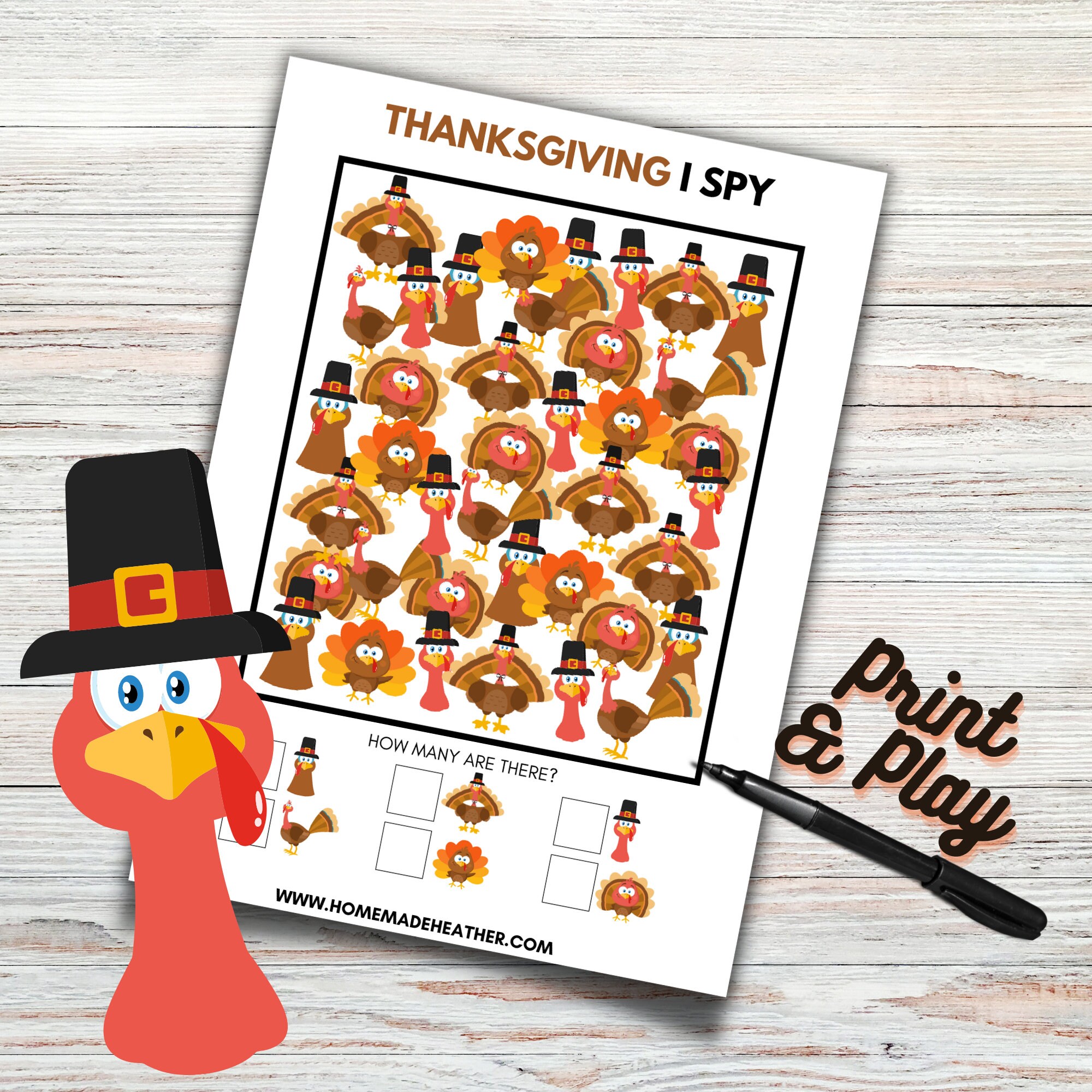 Thanksgiving Printable I Spy - Thanksgiving Party Game Printable ...