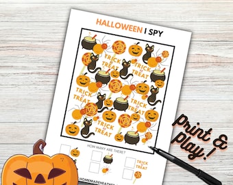 Halloween Printable Bingo - Halloween Bingo Game Printable - Halloween ...