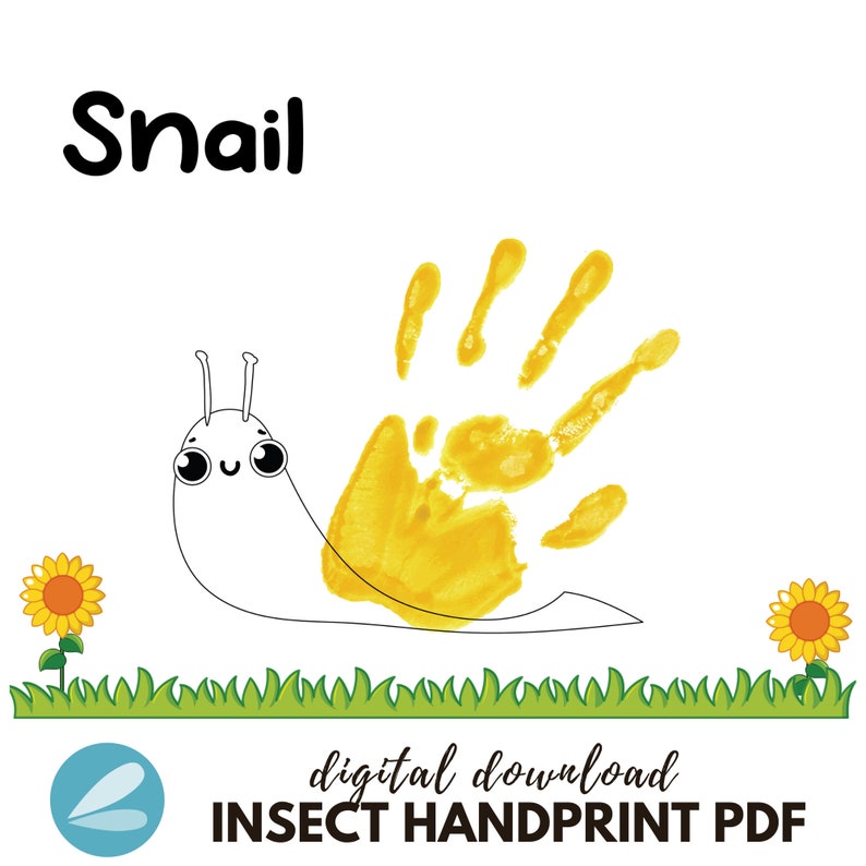 Insect Handprint Art Templates: Bug Handprint Designs (PDF Download) - Etsy
