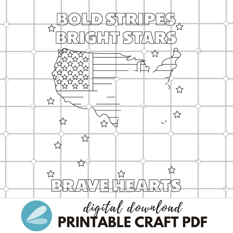 Patriotic Handprint Art Templates: 4th of July Kids Craft (PDF) - Etsy
