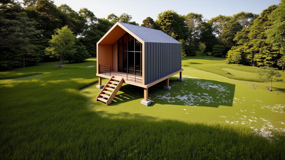 Nordic A-frame Tiny House Plan (50sqm) (digital Download) - Etsy