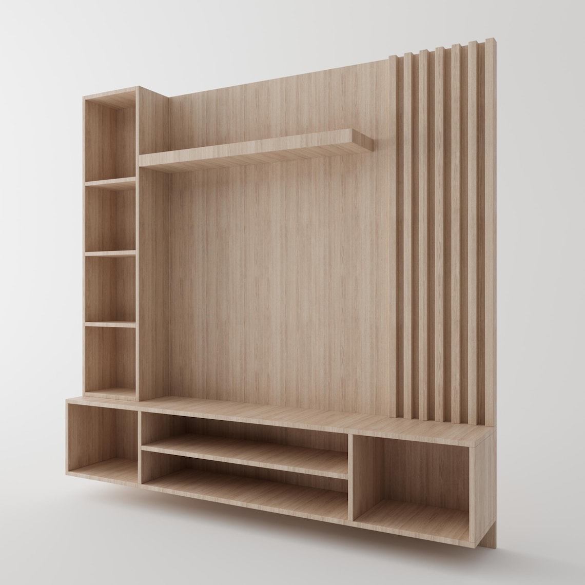 DIY Wooden Furniture Plans | Tv Wall Unit | Woodworking Project PDF ...