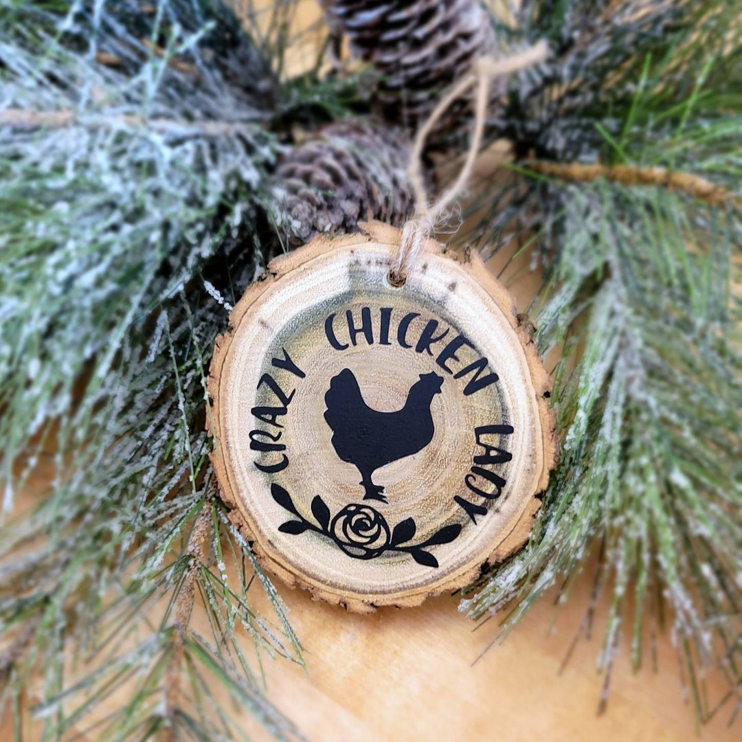 Crazy Chicken Lady Ornament Christmas Gift for Chicken Lover - Etsy