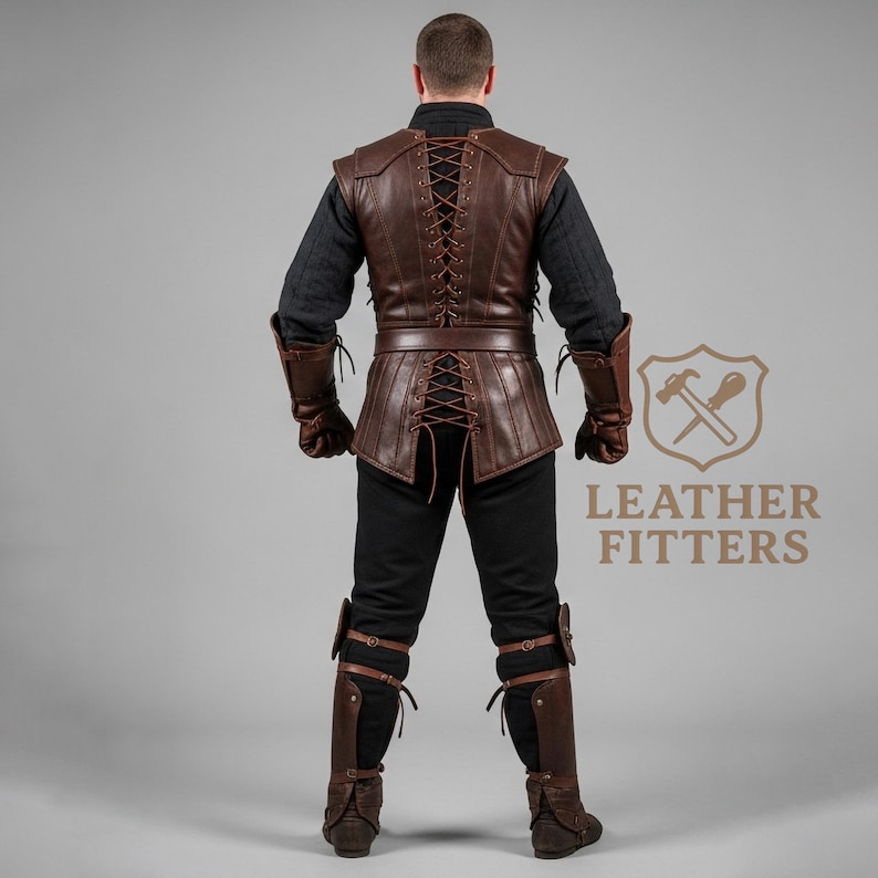 Handmade Medieval Genuine Leather Armor Set | Custom Renaissance LARP ...