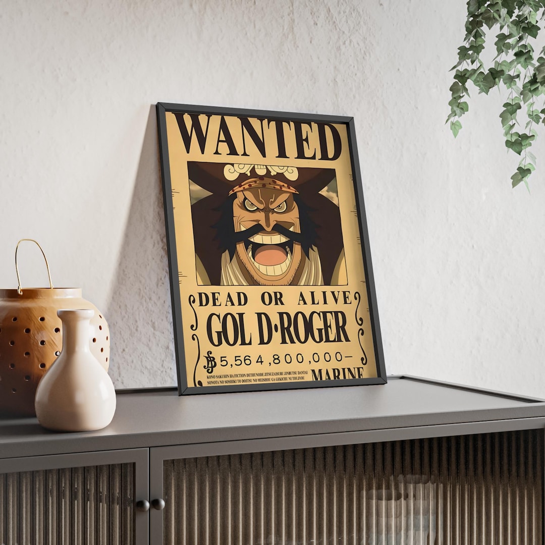 Gol D Roger Wanted Poster, One Piece Wanted, One Piece Bounty Posters ...