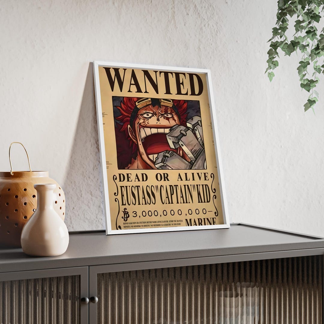 Eustass Captain Kid Wanted Poster, One Piece Wanted, One Piece Bounty ...