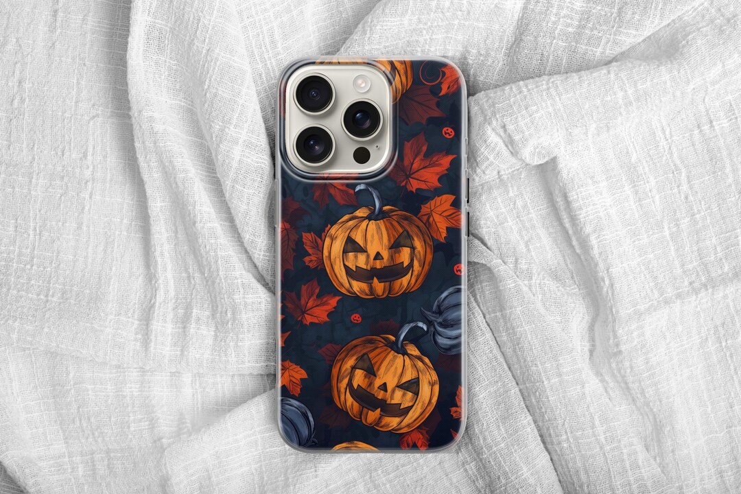 Spooky Pumpkin Halloween Phone Case: iPhone & Samsung Cover - Etsy