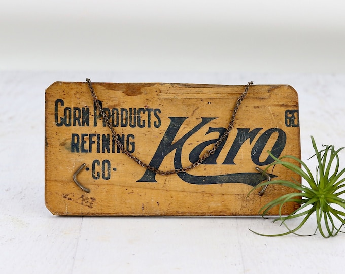 Vintage Corn Products Co Sign, Vintage Farmhouse Decor, Rustic Decor ...