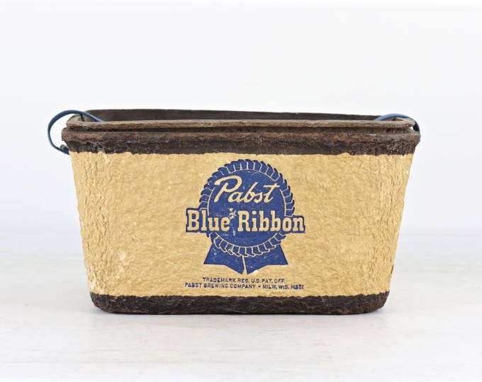 Vintage Pabst Beer Cooler, Vintage PBR Beer Cooler, Paper Mache Beer ...