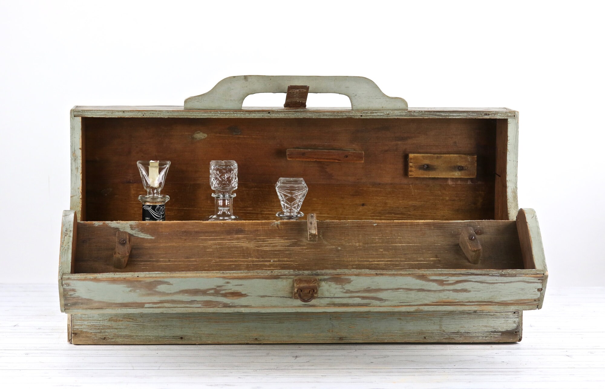 Vintage Tool Chest Vintage Wooden Tool Box Farmhouse Decor | Etsy