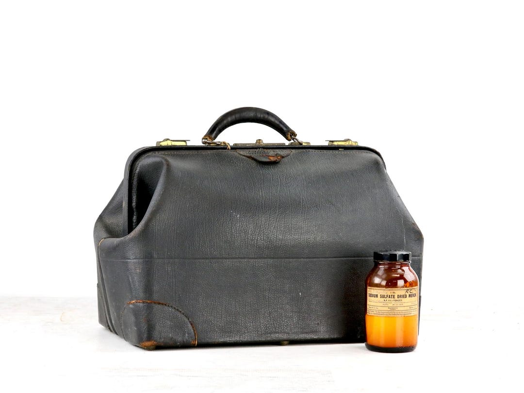 Vintage Doctors Bag, Antique Apothecary Decor - Etsy