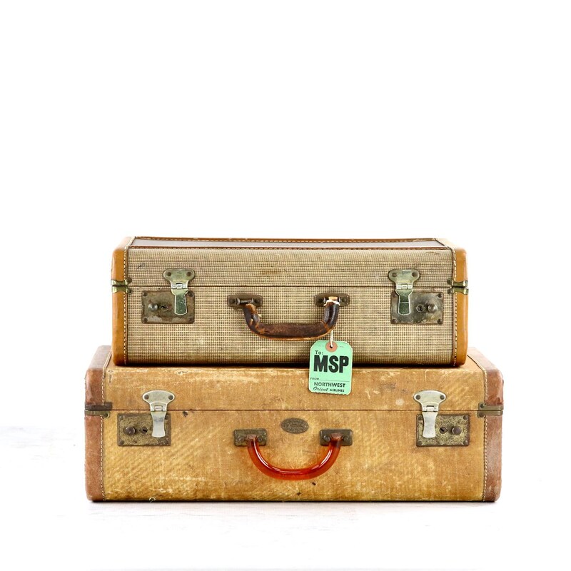 Stacking Suitcases - Etsy