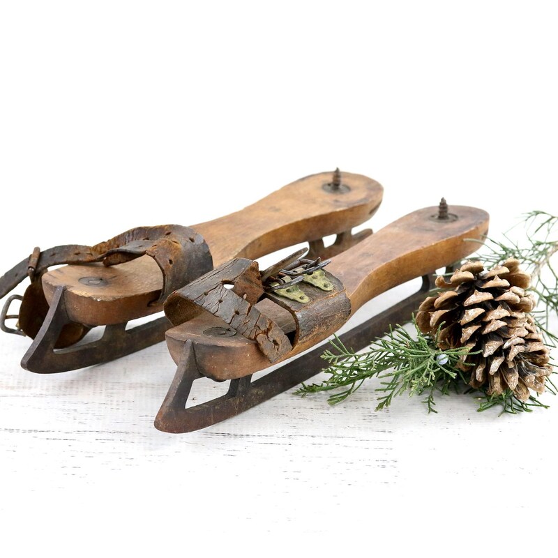 Unique Vintage Ice Skates - Etsy