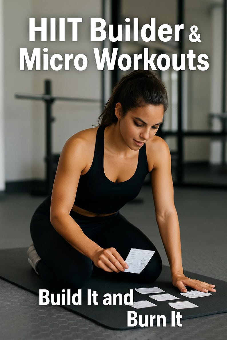 HIIT Builder & Micro Workouts – Build It and Burn It | Customizable ...