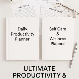 Ultimate Productivity and Wellness Planner Bundle | Daily and Self Care ...