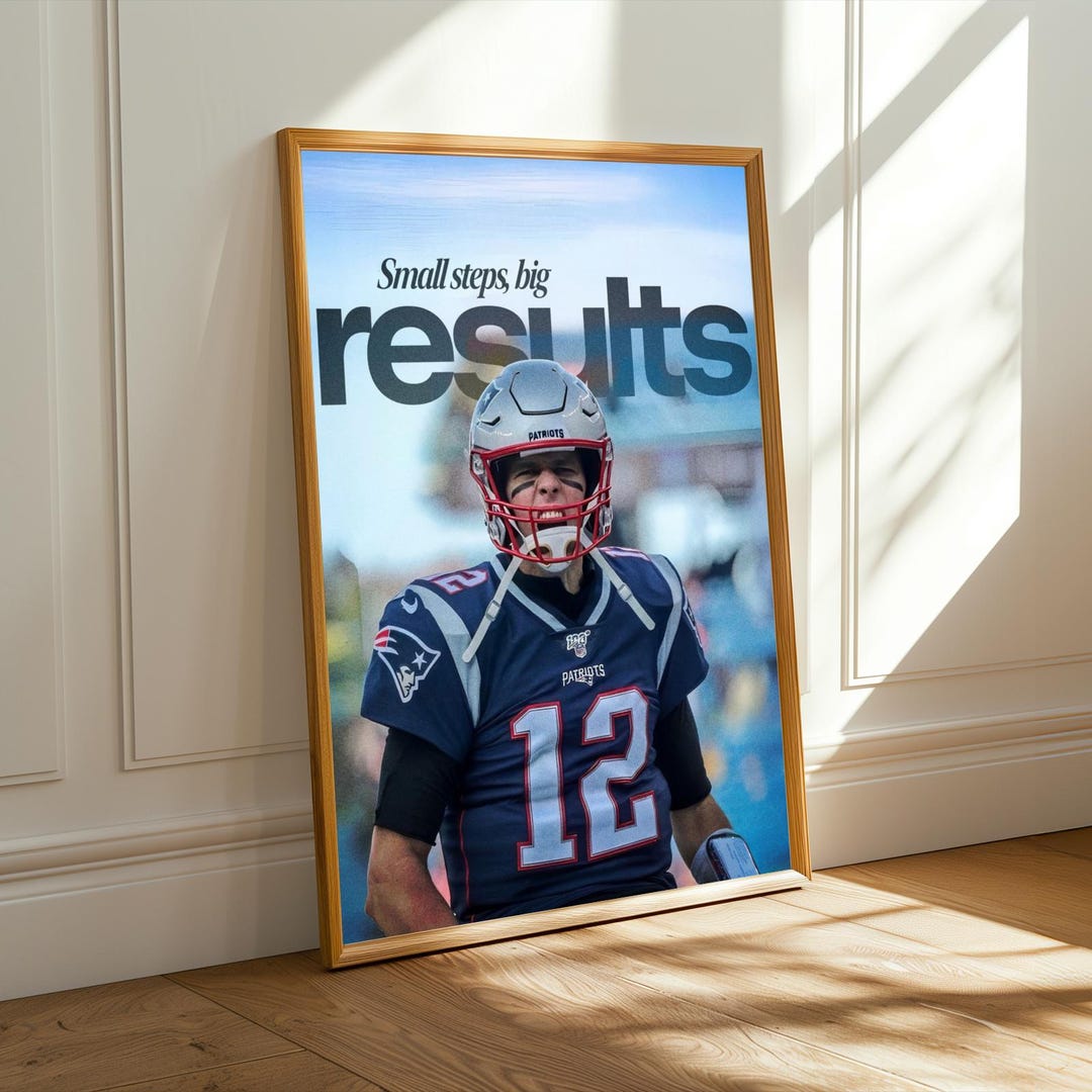 Motivational Sports Poster Patriots Quarterback Tom Brady - Etsy
