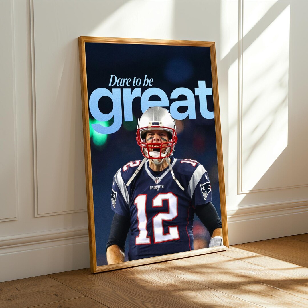 Tom Brady Patriots Quarterback Poster - Etsy
