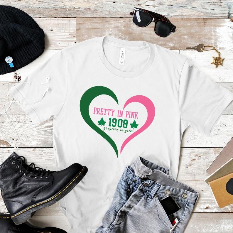 AKA 90 Design SVG Bundle – Pink & Green | 1908 | Sisterhood | Cricut ...