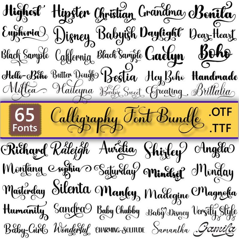 Wedding Typography Design - Etsy