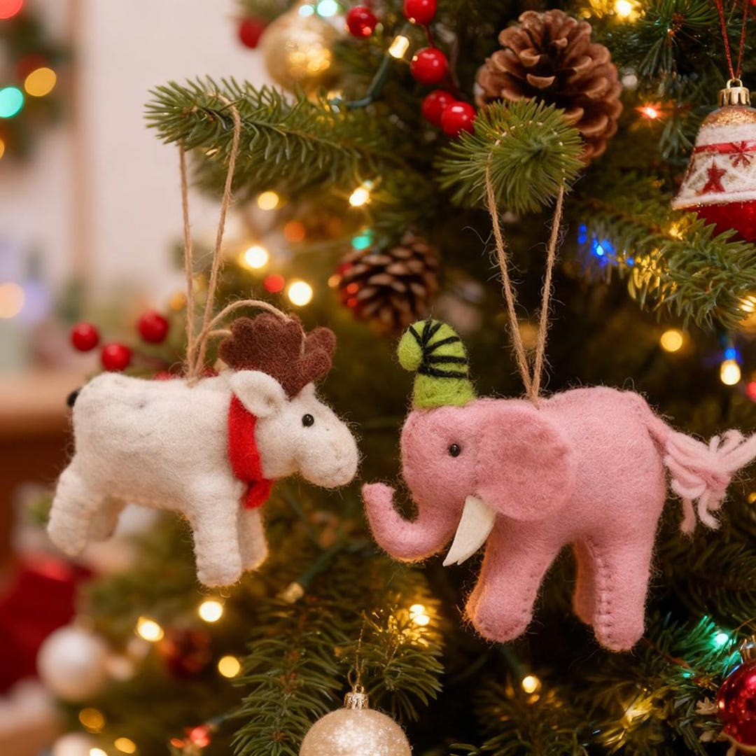 Felt Animal Ornaments