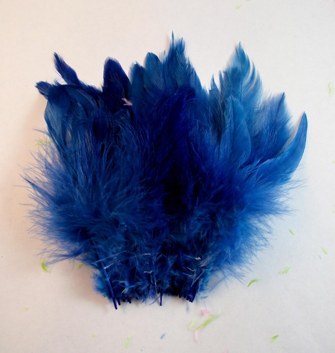Dark Blue Feathers Rooster Schlappen Fly Tying Crafts - Etsy