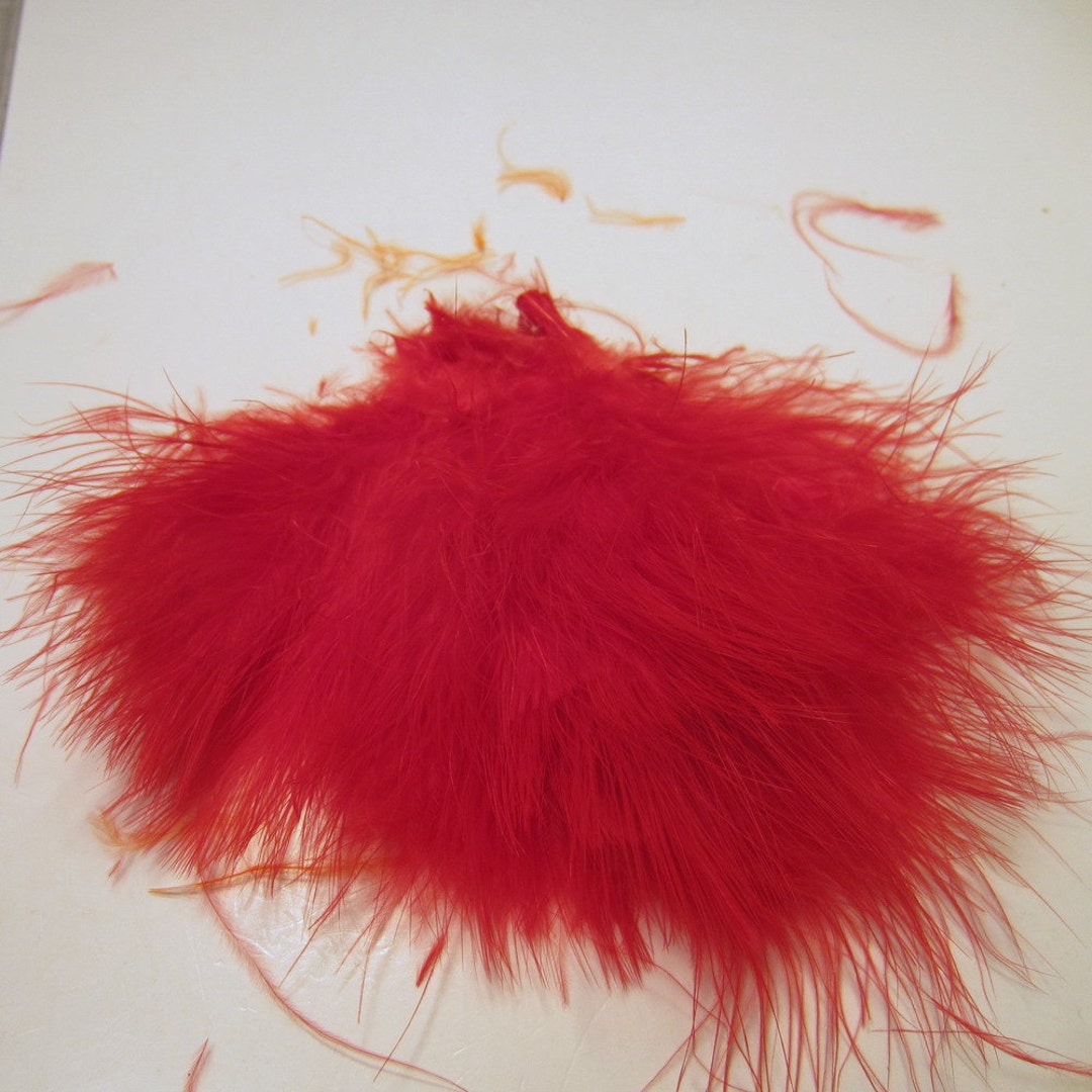 Red Marabou Feathers 40 Pcs - Etsy