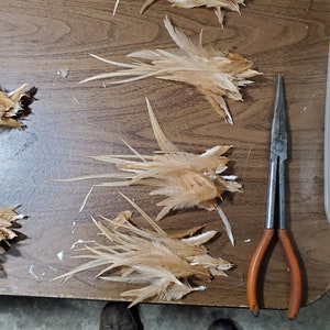 24 Light Ginger Feathers 3 to 10 Inches Craft Feathers Saddle Hackle - Etsy