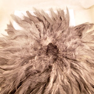 Feathers Strung Schlappen Dyed Blue Dun Grey Gray 4 T0 6 Inches Fly ...