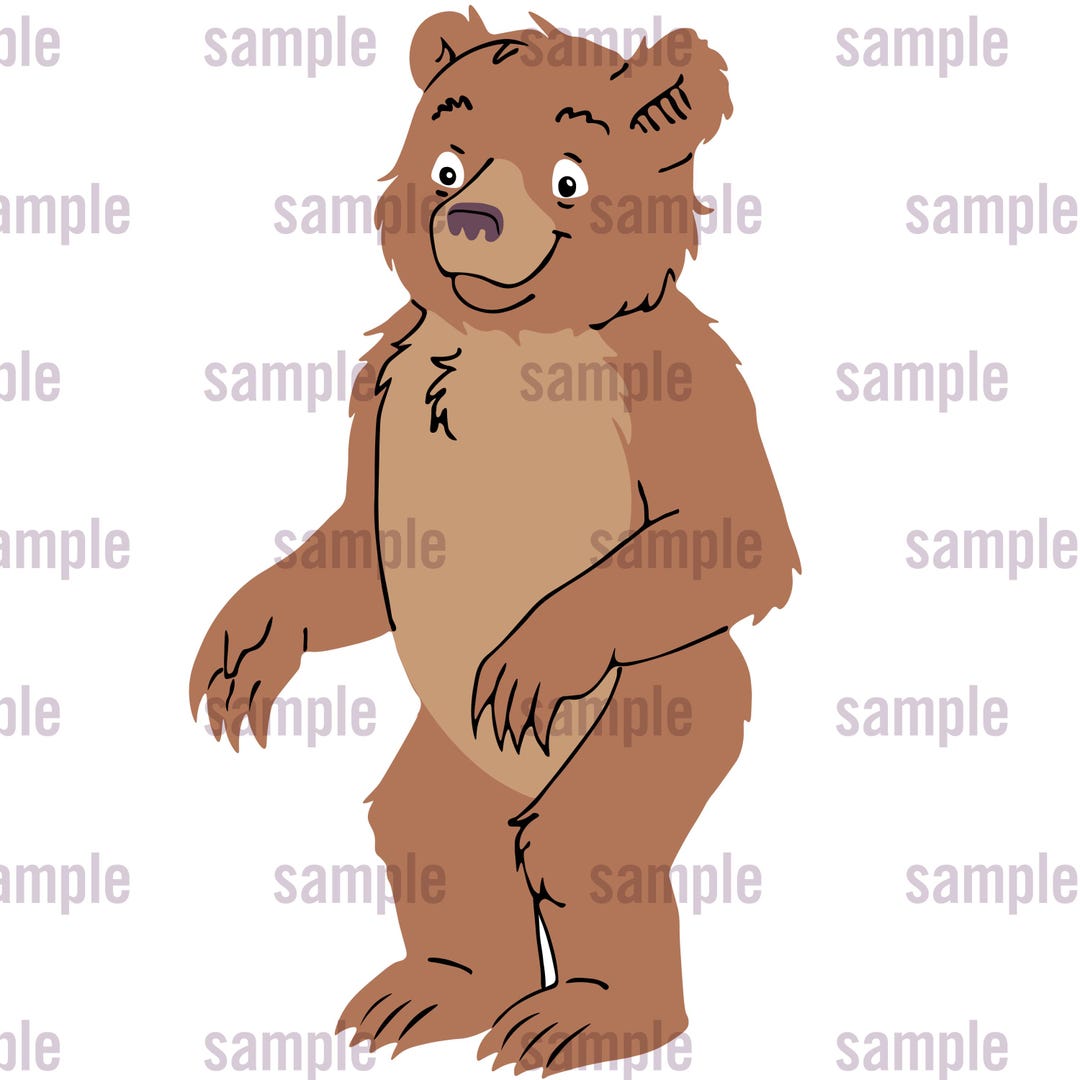 Little Bear Clipart File | SVG PNG PDF Jpeg | Printable Party Banner ...