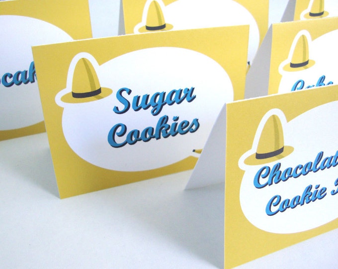 Curious George Inspired Food Labels- Set of 12 - Etsy
