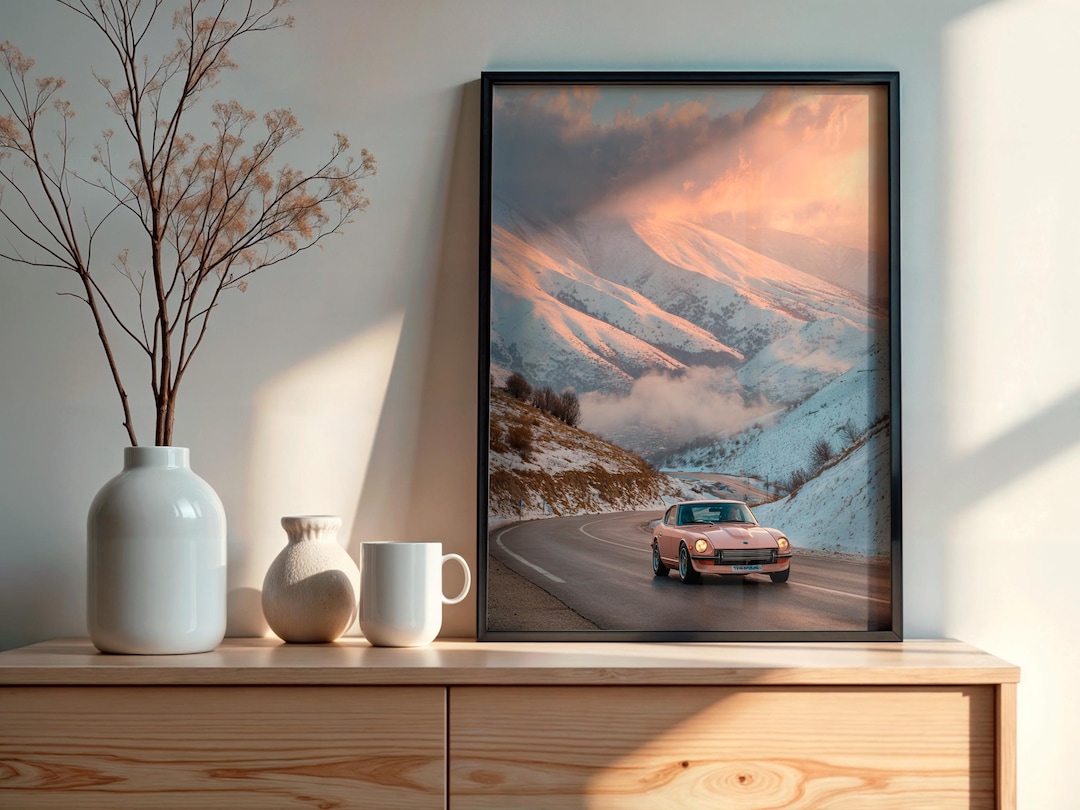 Retro Vintage Ski Photo Art Print, Mountain Lodge Wall Decor Digital ...