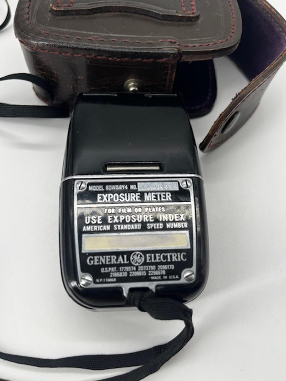 Vintage General Electric GE Light Exposure Meter 8DW58Y5 Leather Pouch ...
