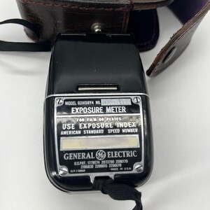 Vintage General Electric GE Light Exposure Meter 8DW58Y5 Leather Pouch ...