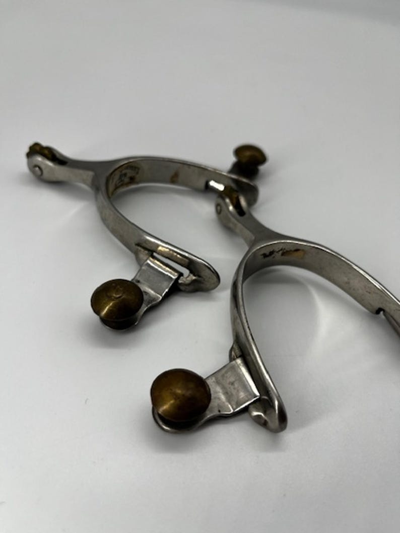 Vintage Kids Spurs Action Company Real Working These Are No Toys Silver ...