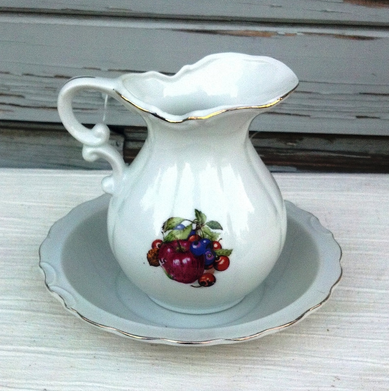 Vintage Pitcher and Basin Made in Japan - Etsy