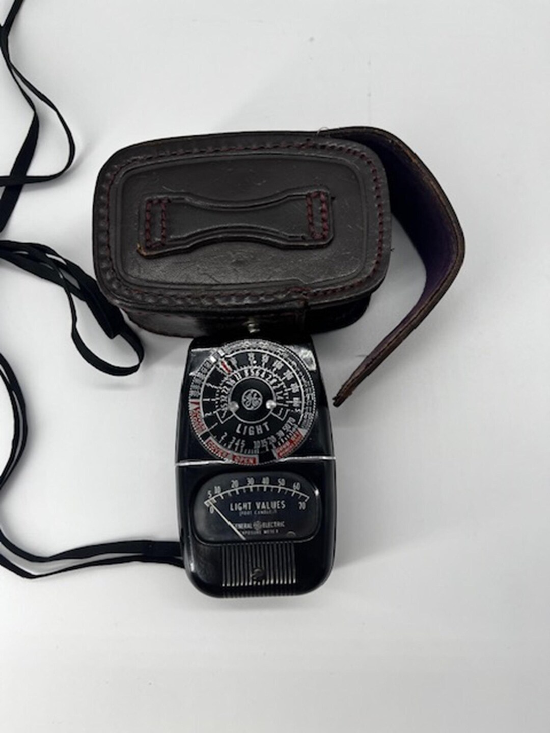 Vintage General Electric GE Light Exposure Meter 8DW58Y5 Leather Pouch ...
