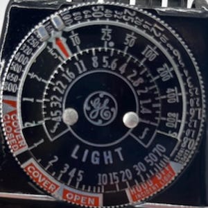 Vintage General Electric GE Light Exposure Meter 8DW58Y5 Leather Pouch ...