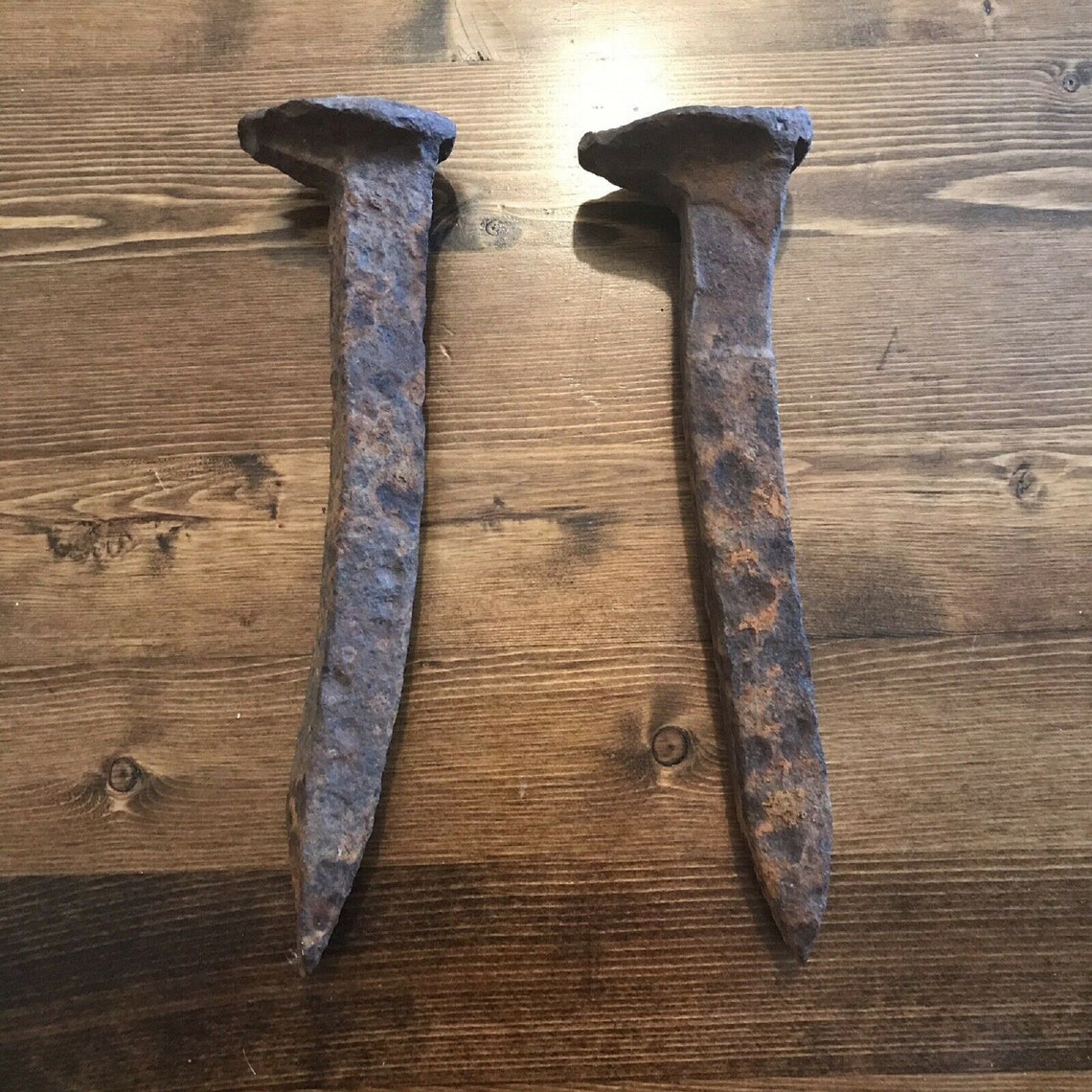 2 Vintage Railroad Spikes Antique Blacksmith Train Track Nails Art - Etsy