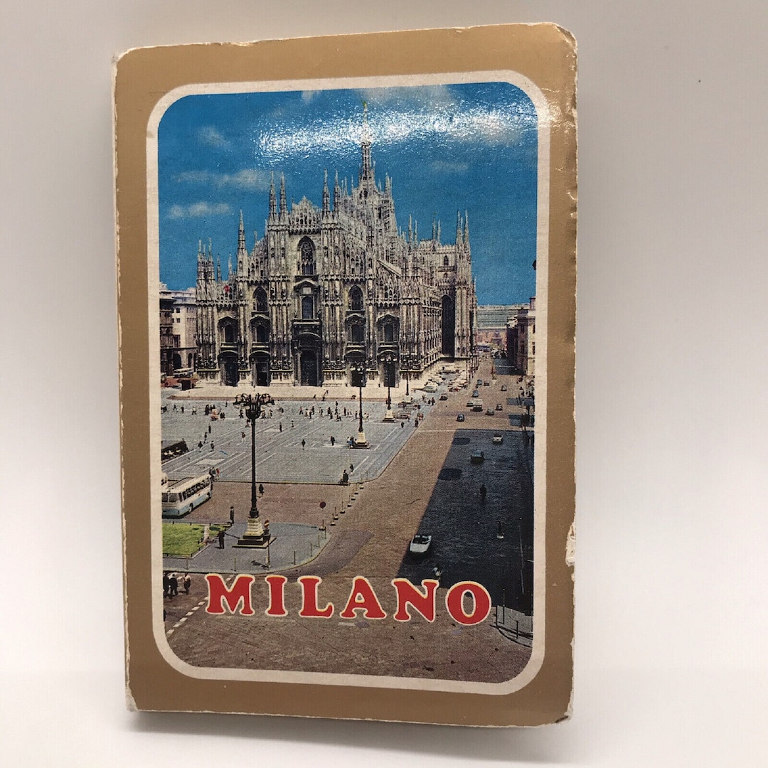 Vintage Milano Italy Souvenir Fold Out Picture Book Vedute 26 Pictures ...