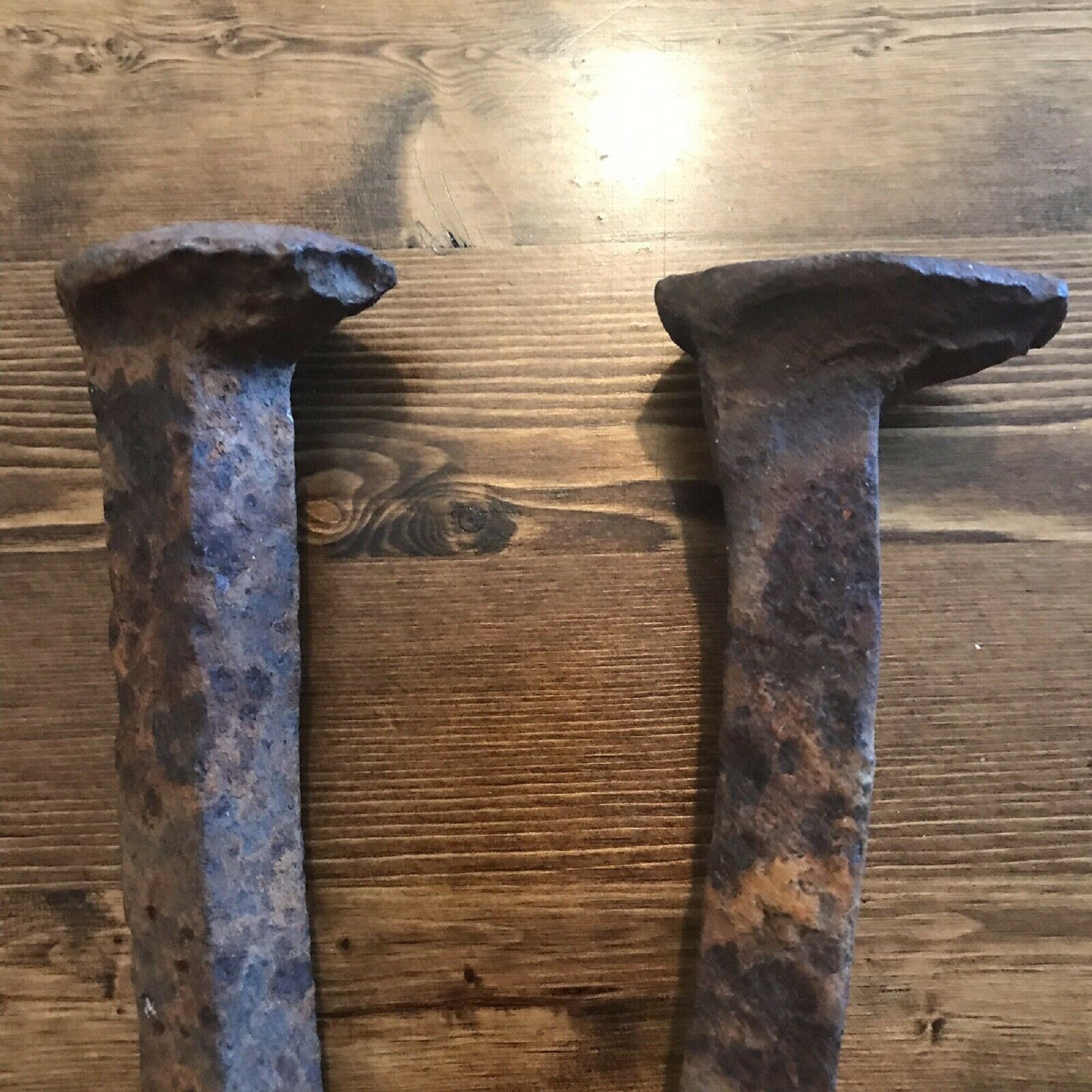 2 Vintage Railroad Spikes Antique Blacksmith Train Track Nails Art - Etsy